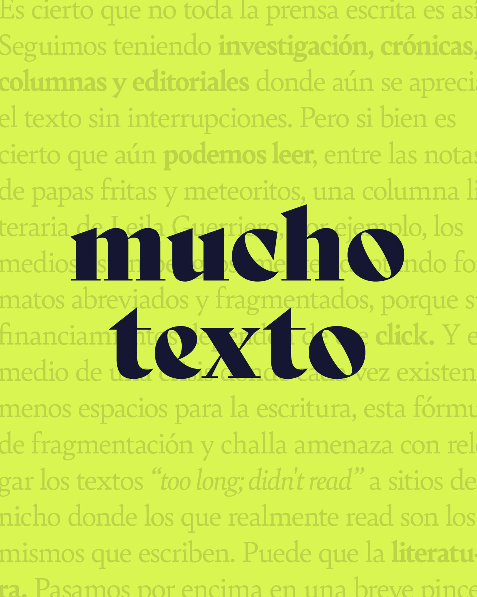 Mucho texto - Ritmo media